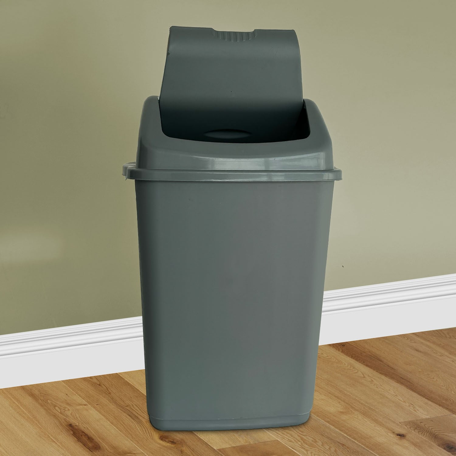 Silver 50 Litre Flip Top Bin – TML Housewares