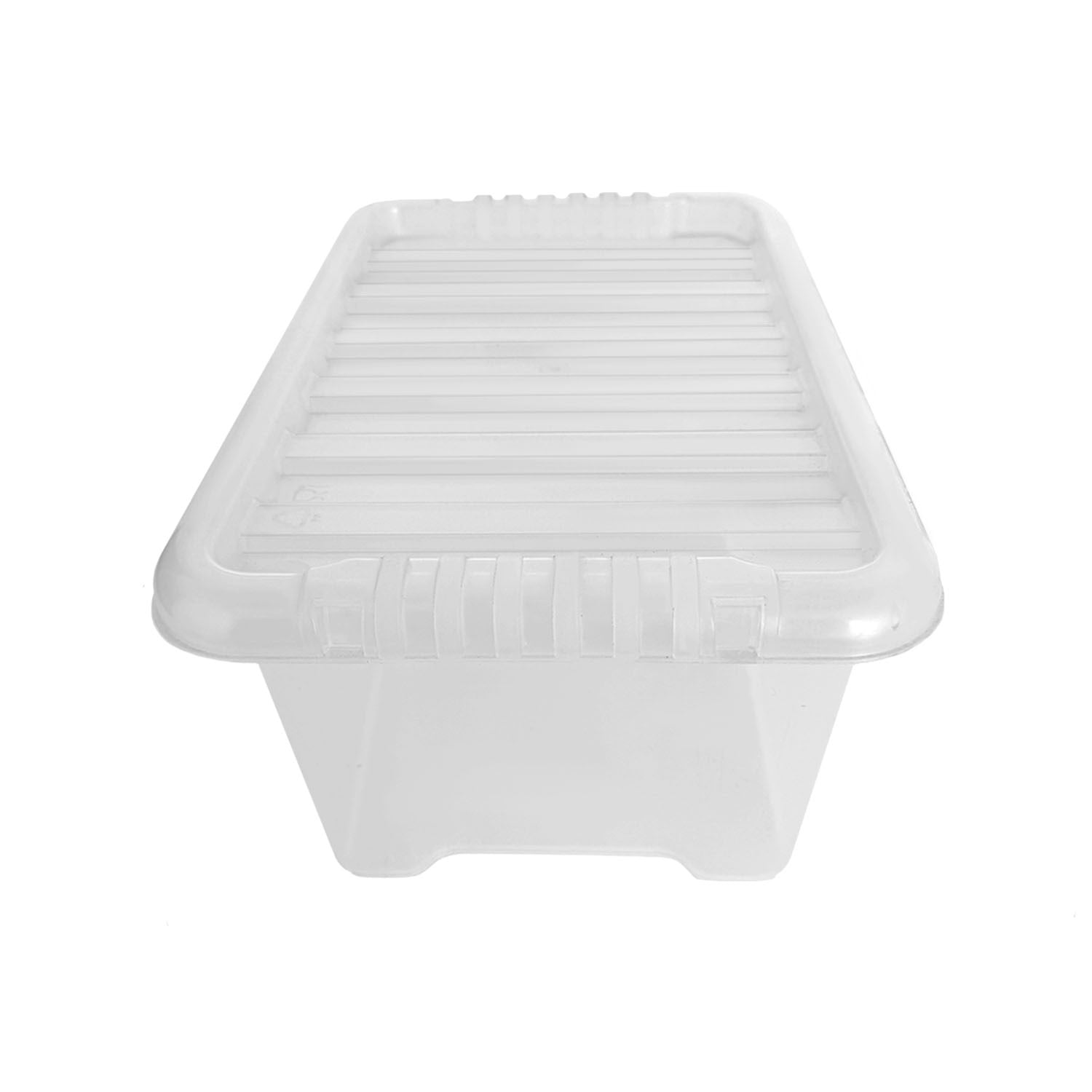 Plastic 14 Litre Box With Clear Lid – TML Housewares